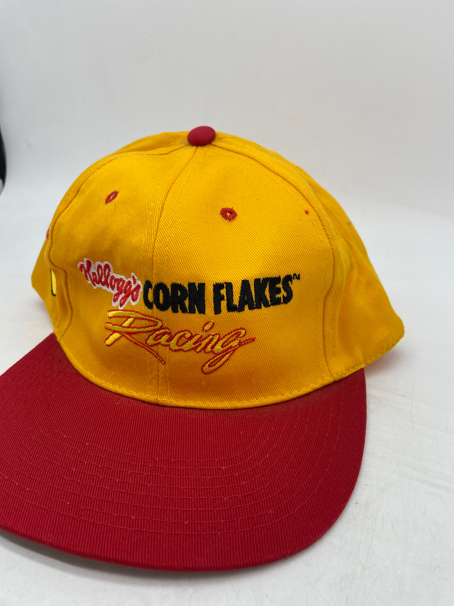 VTG Kelloggs Corn Flakes Racing Yellow Hat – Music City Vintage